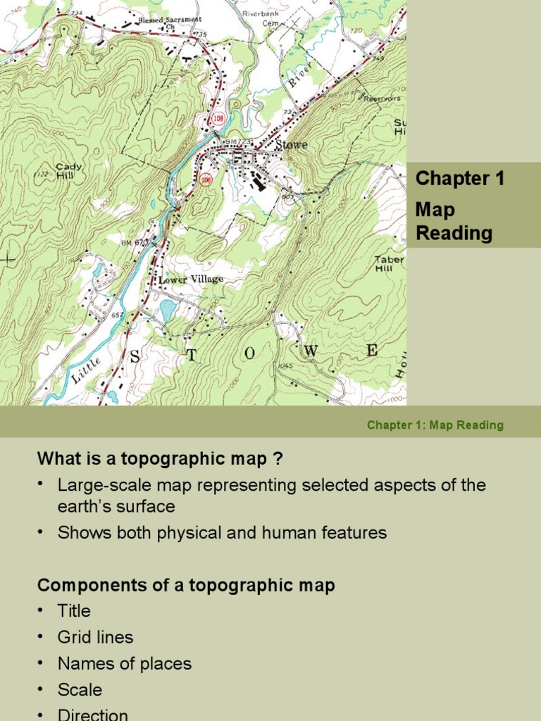 Topographic Map Reading Guide | PDF | Map | Topography