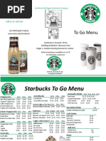 Starbucks Espresso Menu & Prices | PDF
