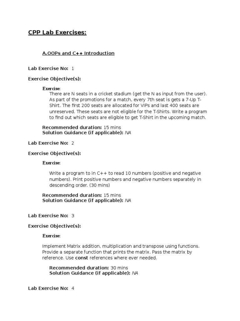 Cpp Lab Exercises Data Type Array Data Structure 9077