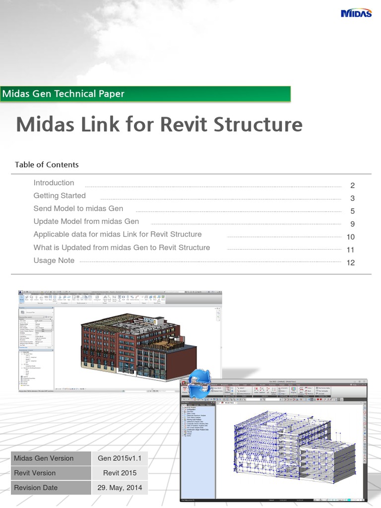 Midas Link For Revit Structure For Gen | PDF | Autodesk Revit ...