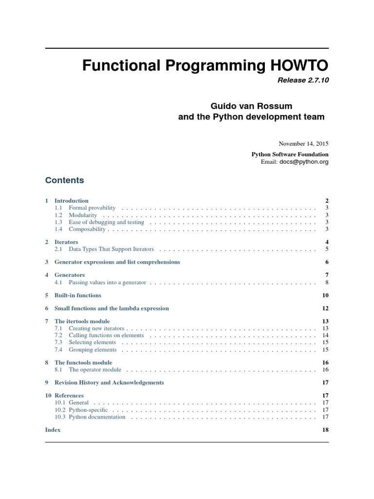 Howto Functional | PDF | Functional Programming | Subroutine