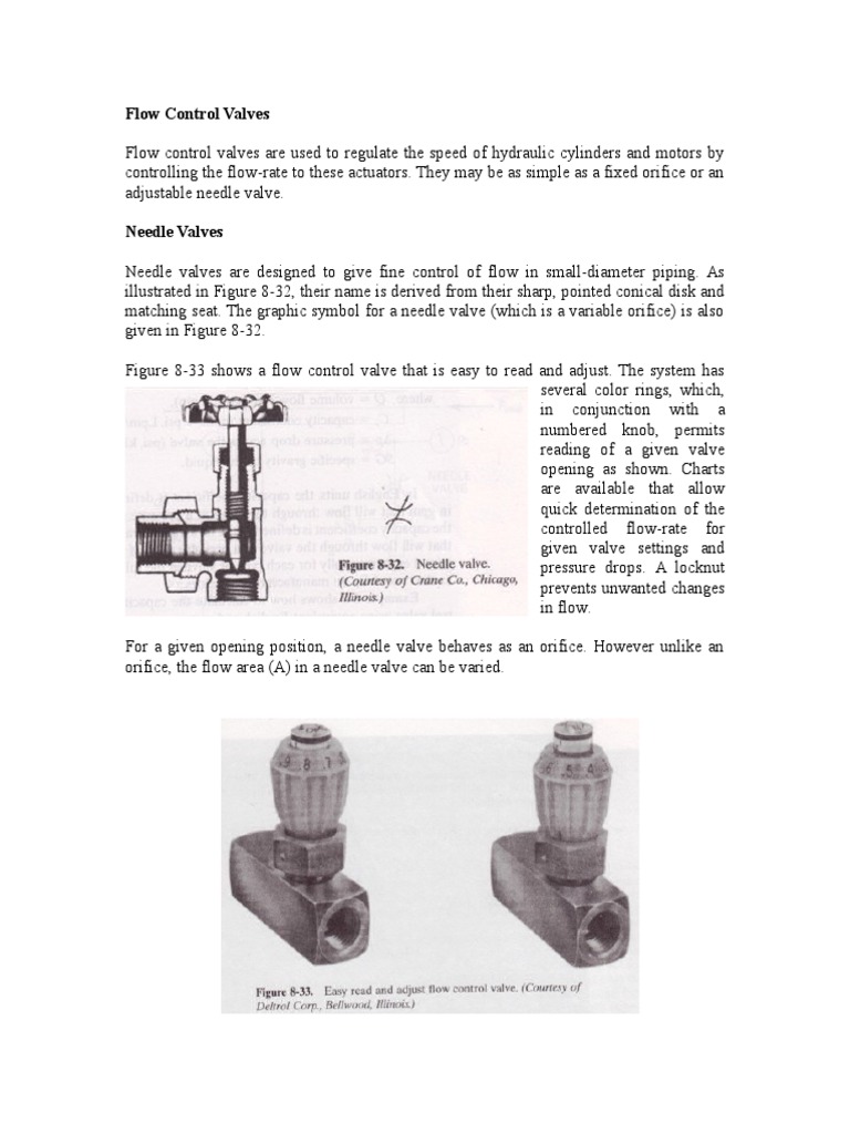 Flow Control Valves | PDF | Valve | Throttle