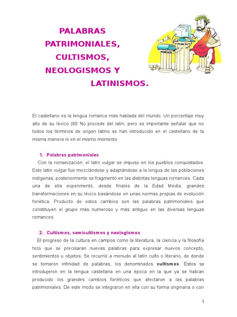 Cultismos | PDF | latín | Palabra