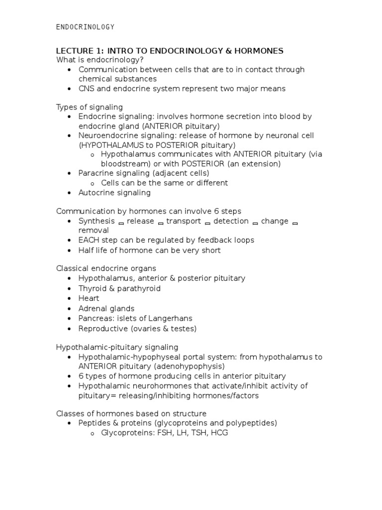 Endocrinology Notes | Luteinizing Hormone | Hormone