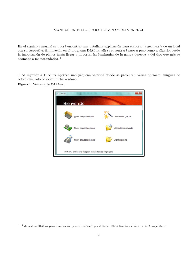 Dialux Tutorial | PDF