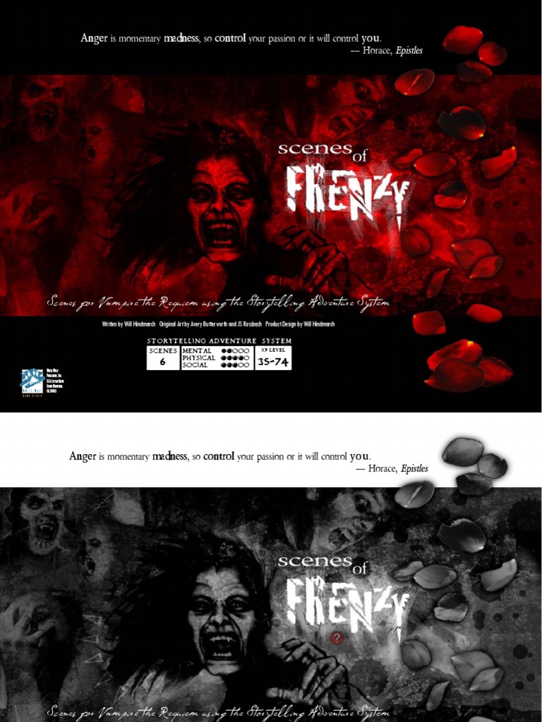 Vampire The Requiem - SAS - Scenes of Frenzy | PDF | Vampires | Self ...