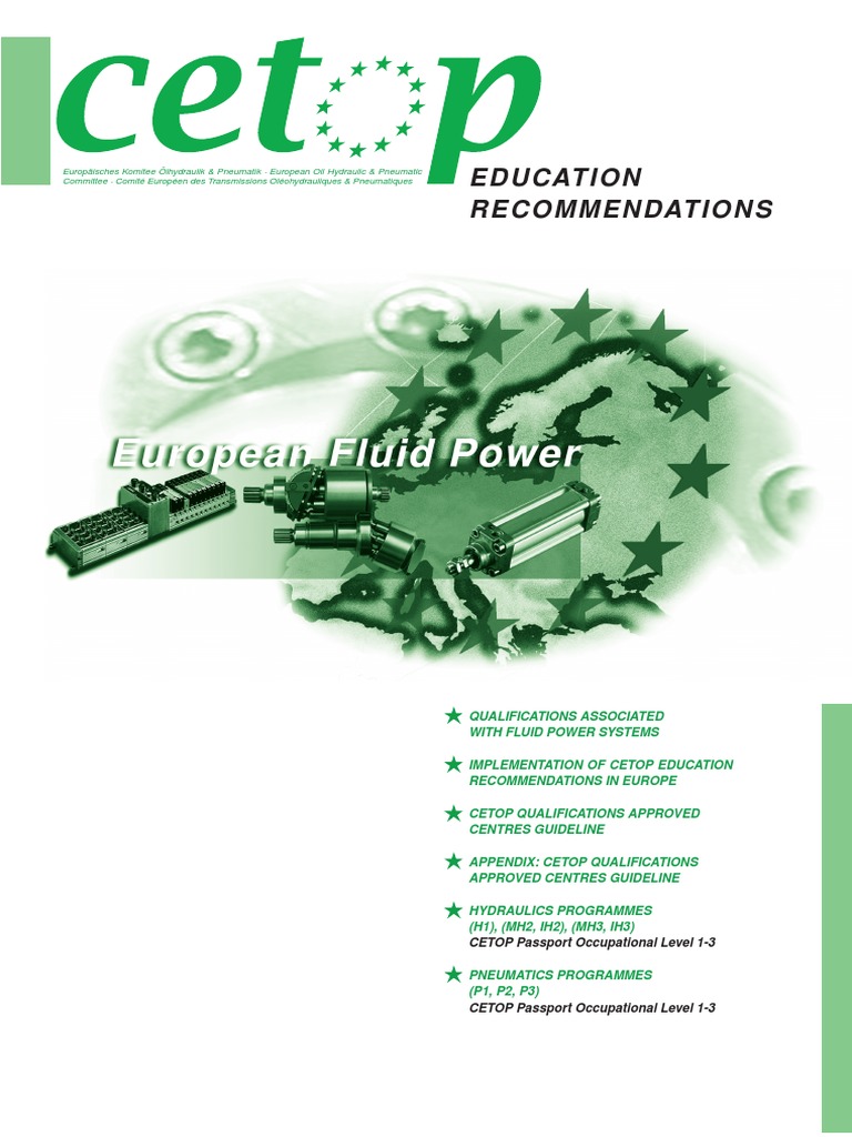 CETOP EduBook General | PDF | Verification And Validation | Pump