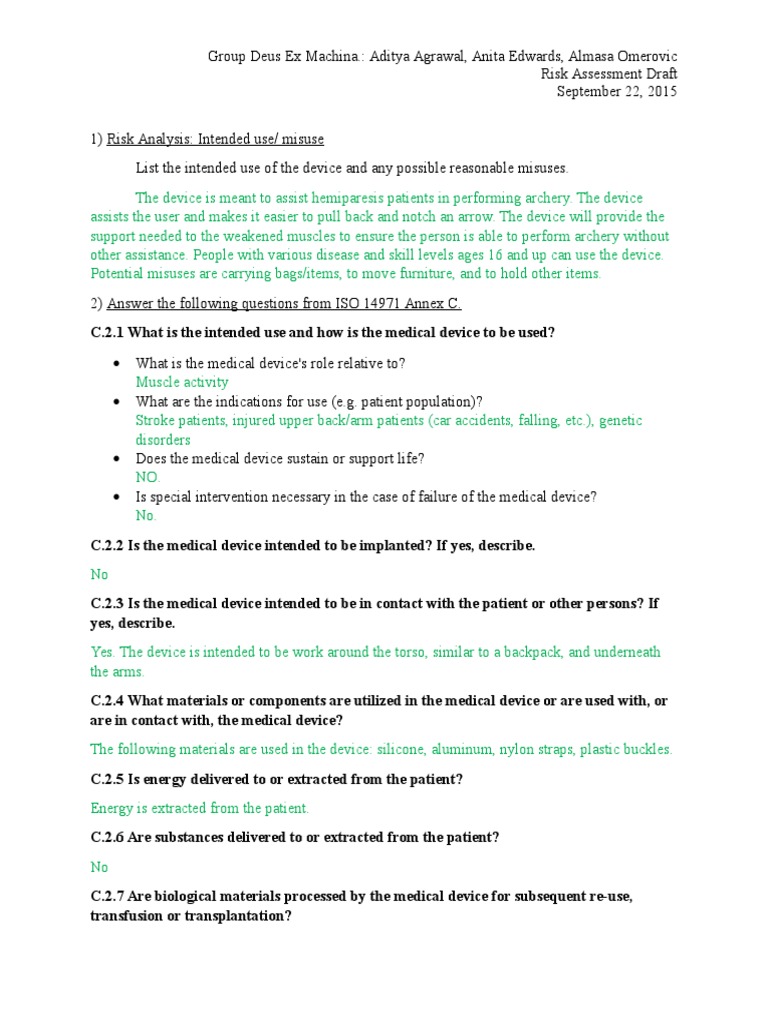 Risk Assessment 2 | Download Free PDF | Medical Device | Risk Assessment