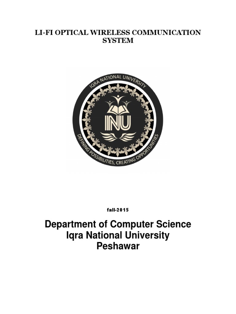 Department of Computer Science Iqra National University Peshawar | PDF ...