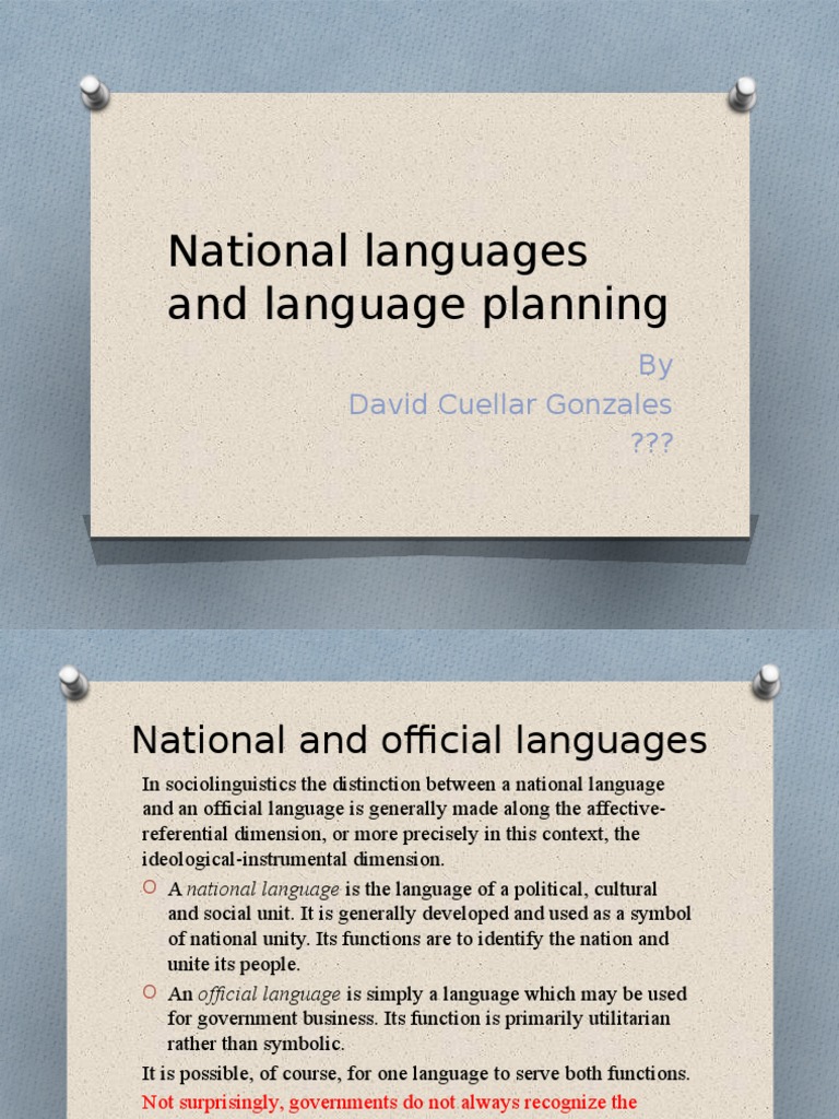 National Languages and Language Planning | PDF | Swahili Language ...