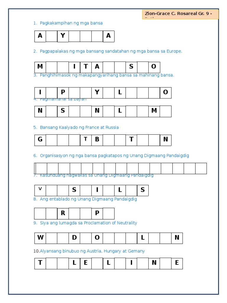 Gawain 1 - Konsepto Ko, Hulaan Mo | PDF