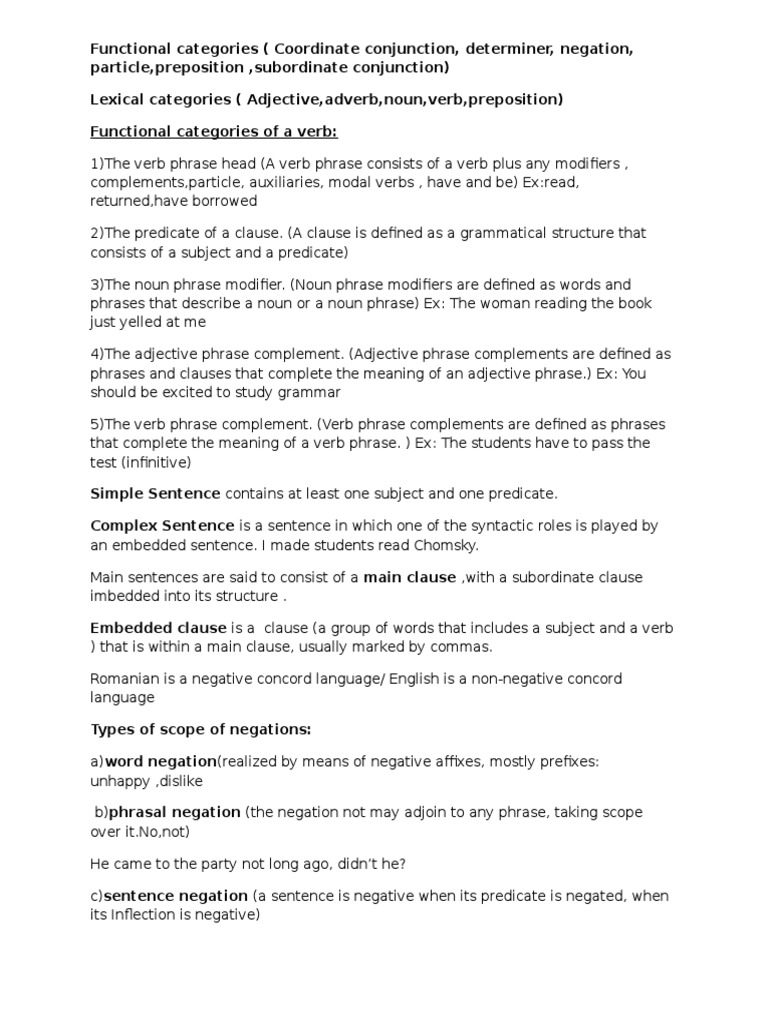 Complement Clause | Clause | Phrase