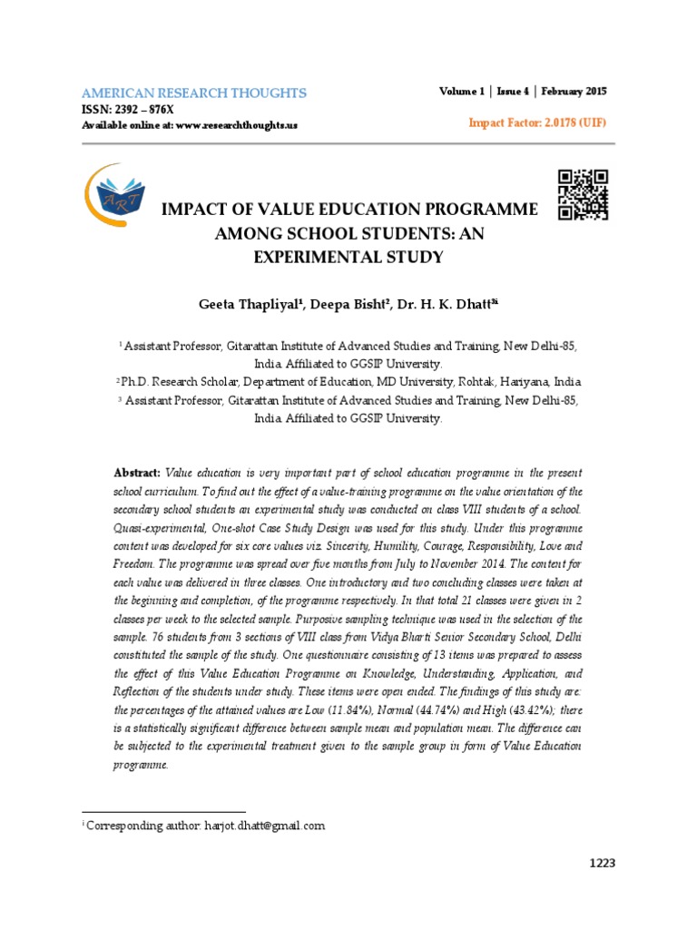 DHATT | PDF | P Value | Statistics