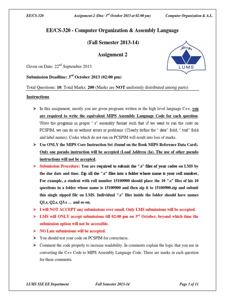 MIPS Assembly Language Solutions for C++ Programming Problems | PDF | String (Computer Science ...