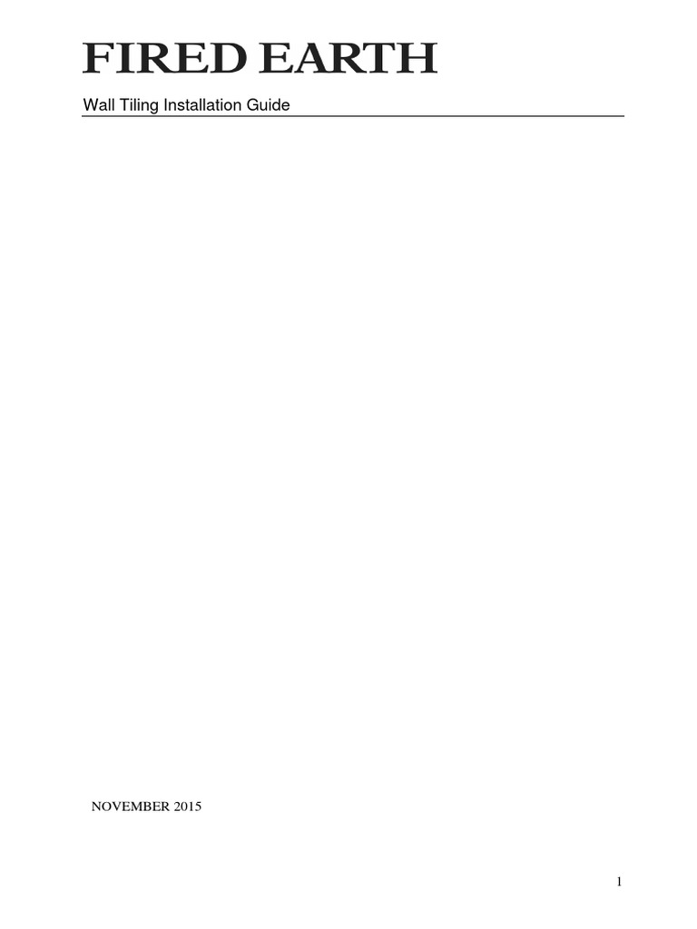 Wall Tiling Guide | PDF | Tile | Adhesive