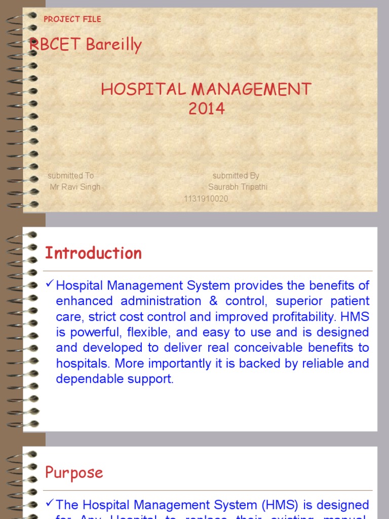 Hospital Management System | PDF | Microsoft Sql Server | Web Server