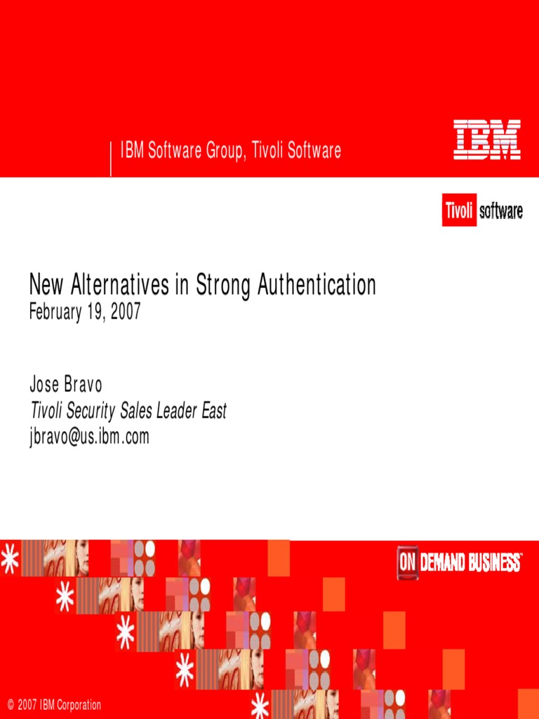 IBM StrongAuth | PDF | Password | Biometrics