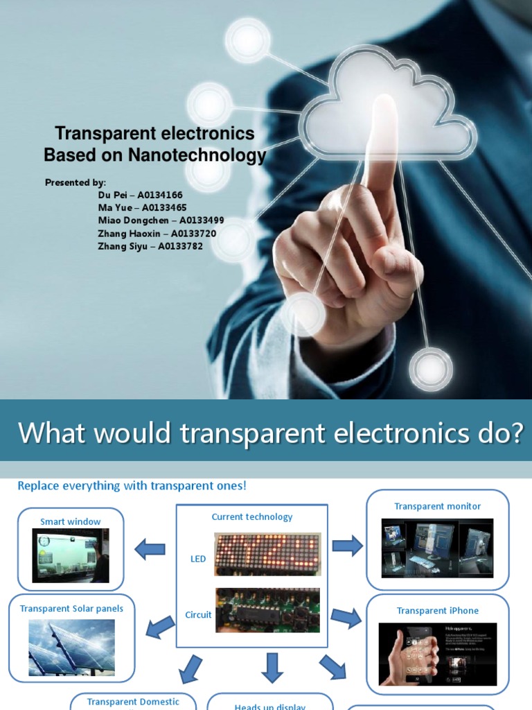 Transparent Electronics | PDF | Carbon Nanotube | Graphene