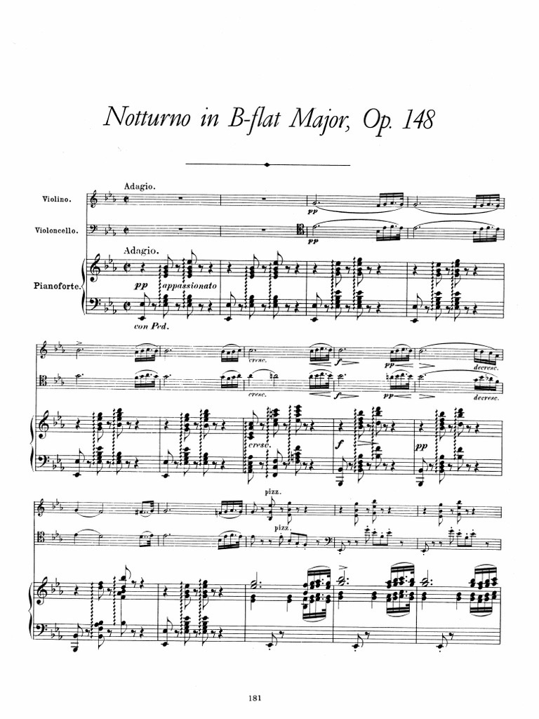 Schubert Notturno Op. 148 | PDF