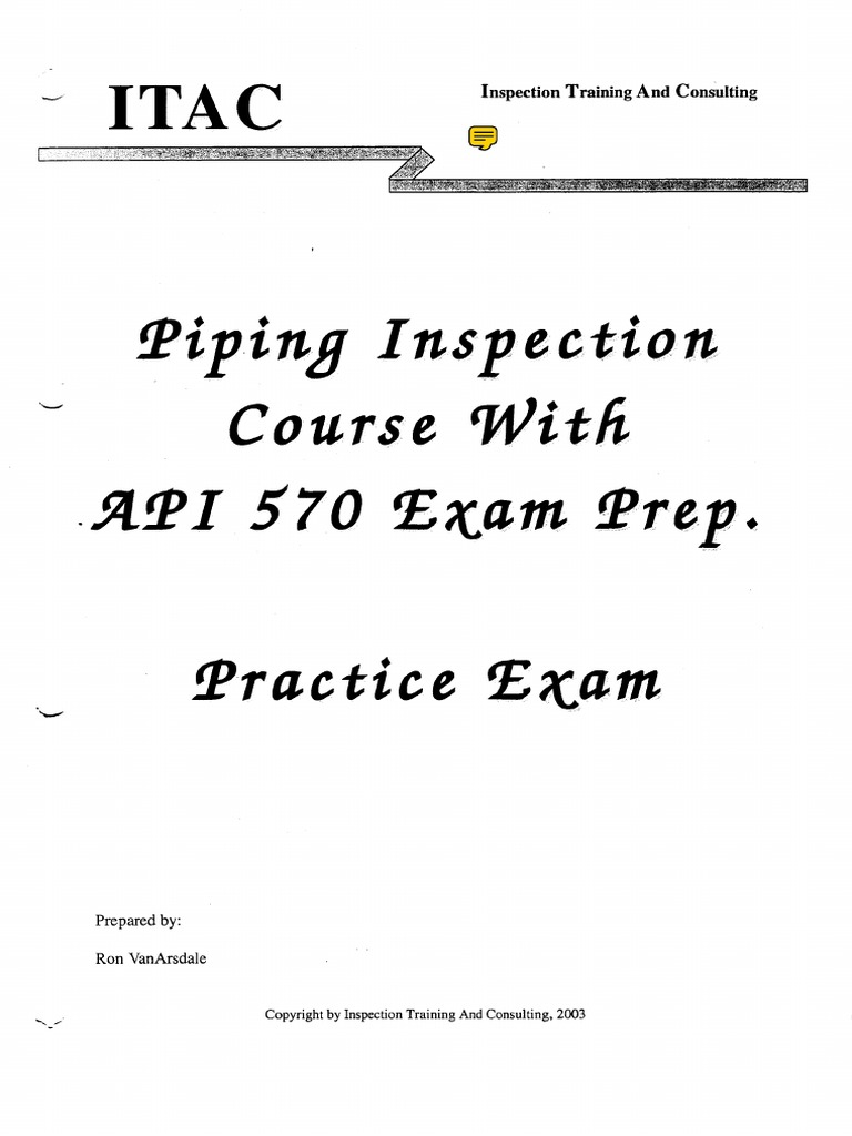 Practice Exam Answers API 570 PDF | PDF