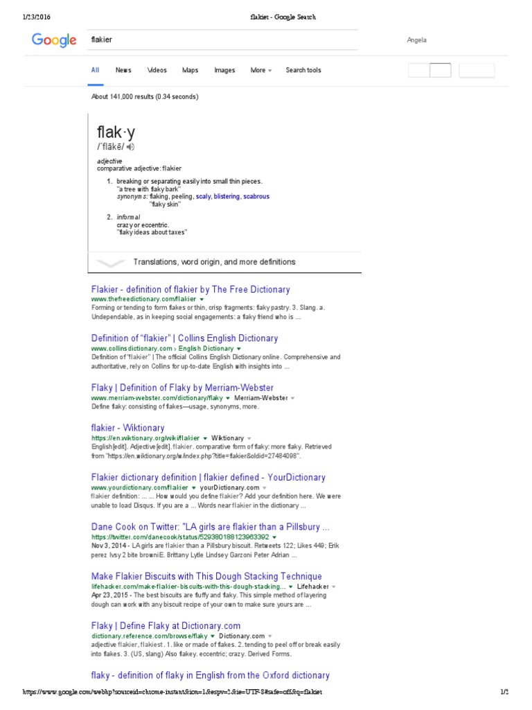 Flaky PDF Dictionary Linguistics