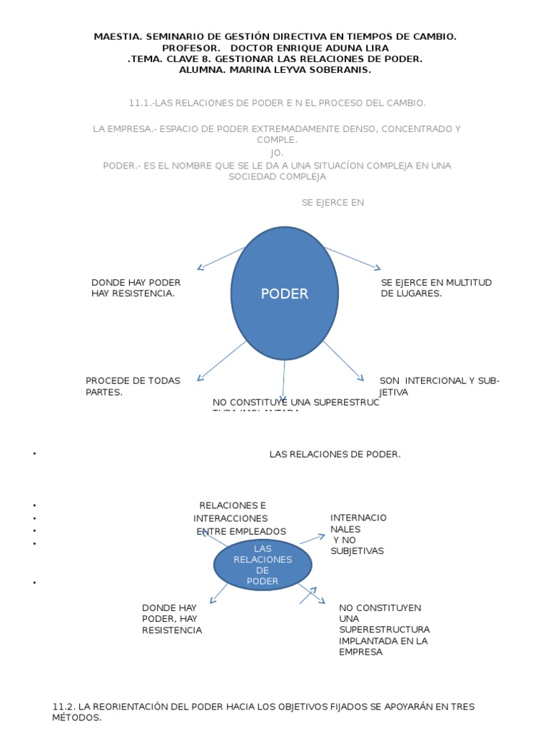 Clave 8 - Gestionar Las Relaciones de Poder | PDF