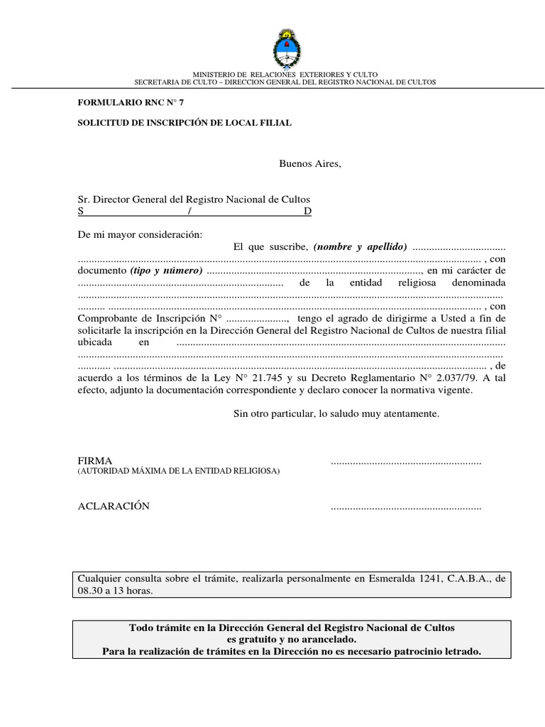 Dicun Formulario RNC n7 PDF | PDF | Gobierno