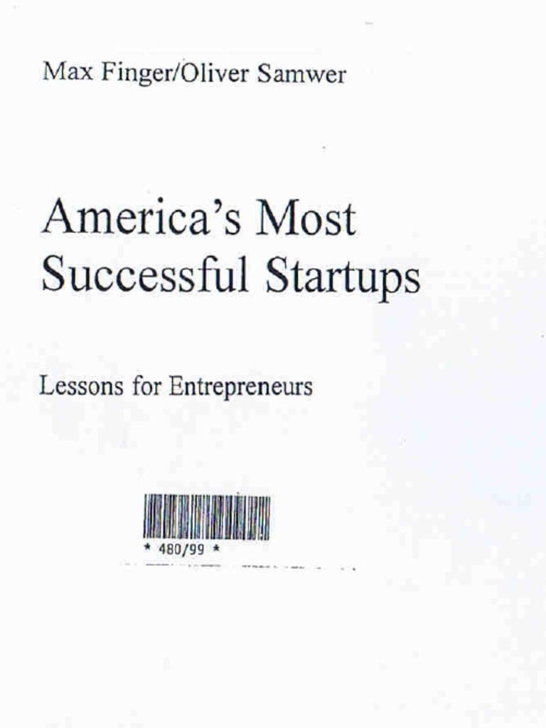America's Most Successful Startups - Oliver Samwer | PDF