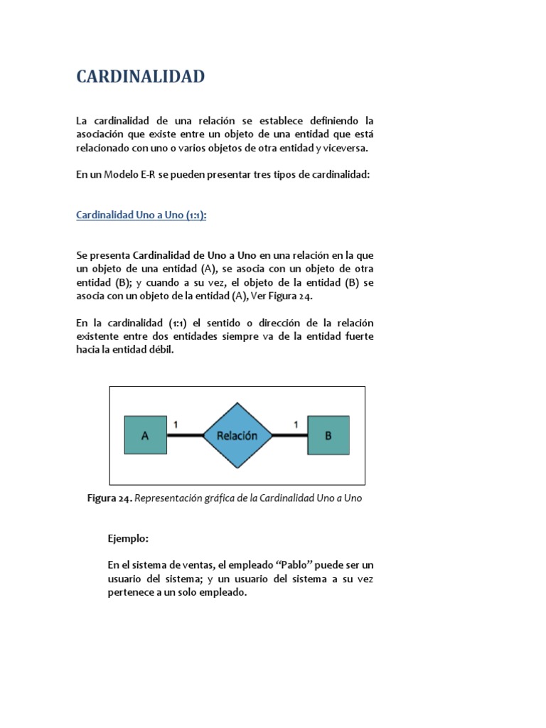 11 Cardinalidad | PDF | Informática y tecnología de la información ...