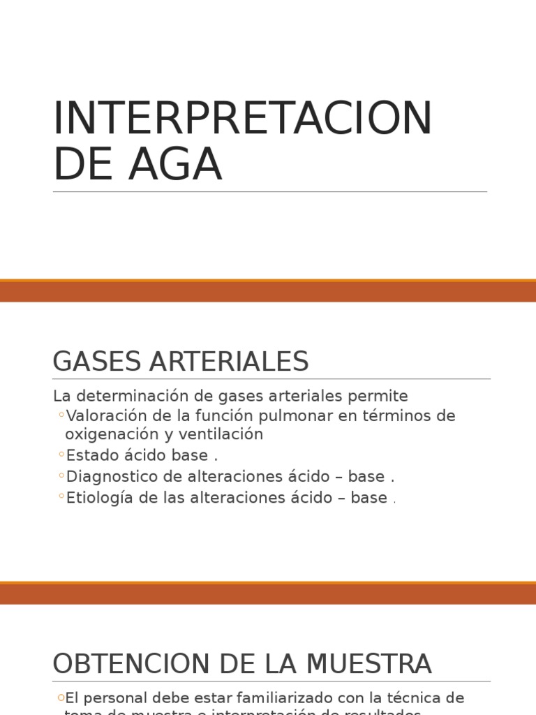 Interpretacion de Aga | PDF | Fisiología | Especialidades Medicas