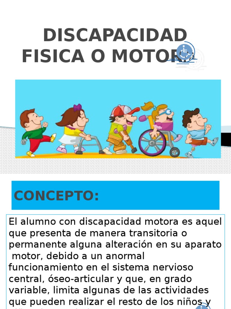 Discapacidad Motora: Conceptos y Tipos | PDF | Parálisis cerebral ...