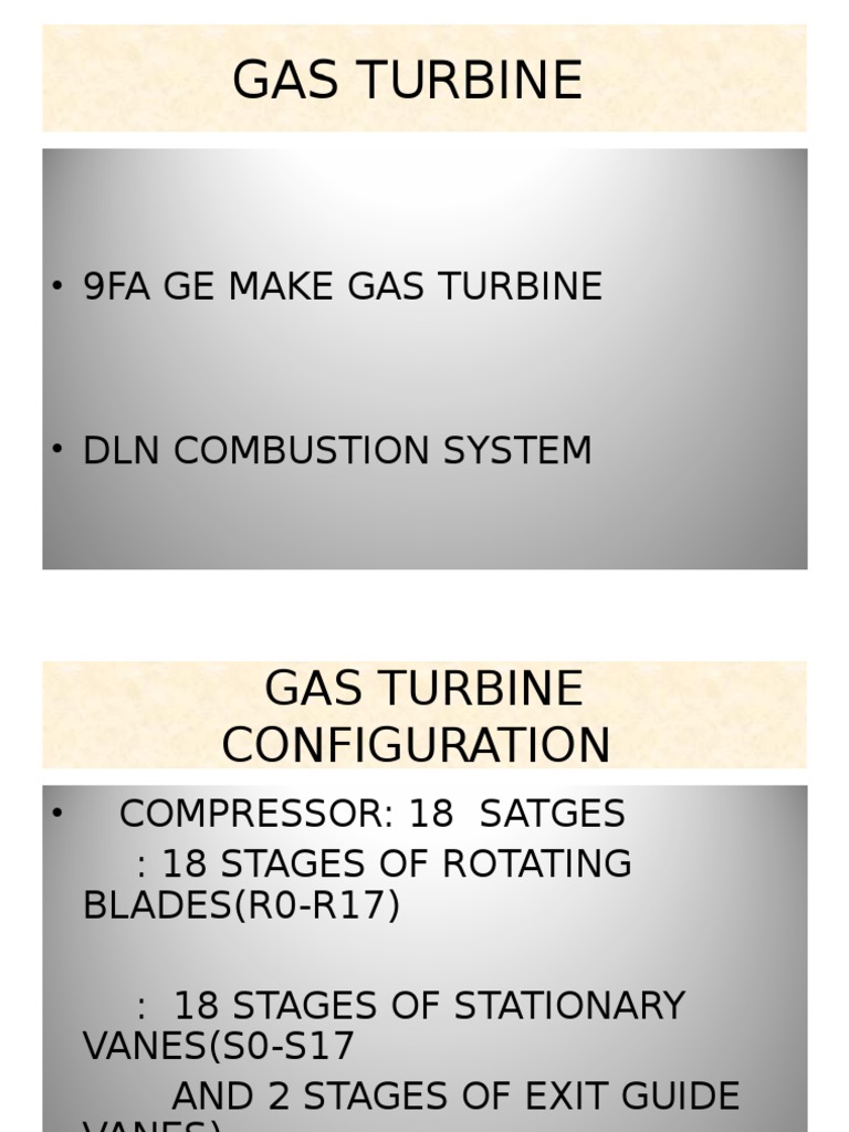 9FA Details | PDF | Turbine | Gas Turbine