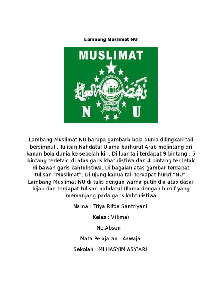 Lambang Muslimat NU | PDF