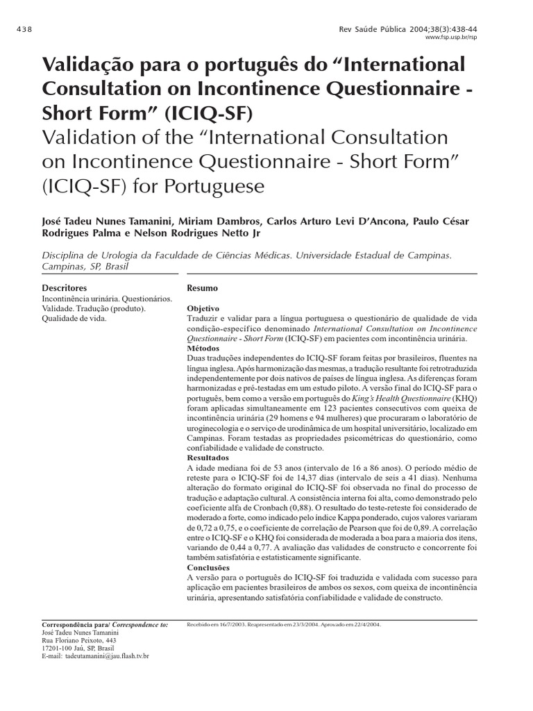 Iciq SF | PDF | Portugal | Português (idioma)