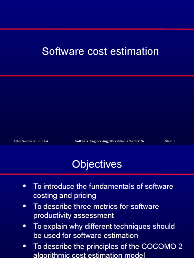 Software Cost Estimation | PDF | Top Down And Bottom Up Design | Source ... Software Cost Estimation | PDF | Top Down And Bottom Up Design | Source ...