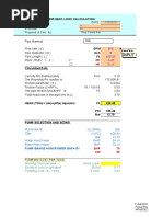 Pump Sizing Calculation Sheet | PDF | Pump | Horsepower