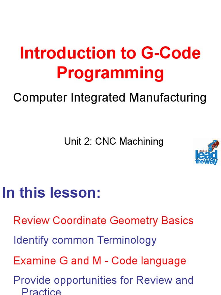 CNC Programming Basics | PDF | Cartesian Coordinate System | Numerical ...