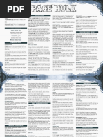 Space Hulk Cheat Sheet Mechanic Summary | PDF | Military Technology ...