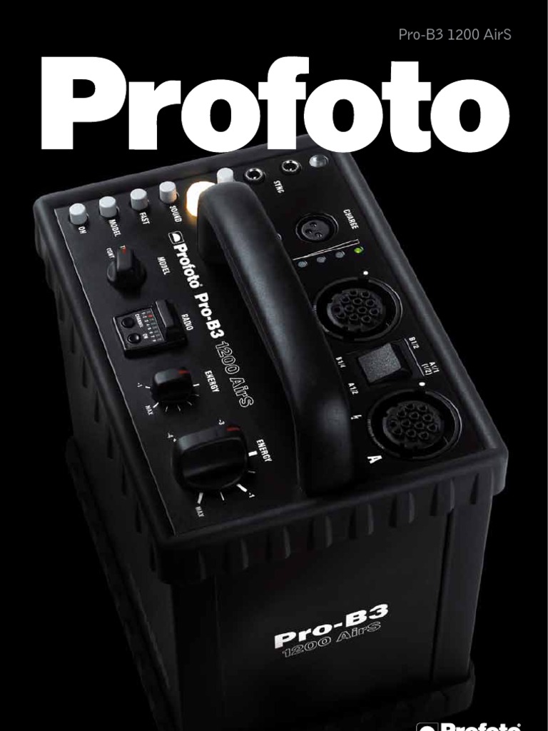 Profoto Pro-B3 (En) | PDF | Battery Charger | Flash (Photography)