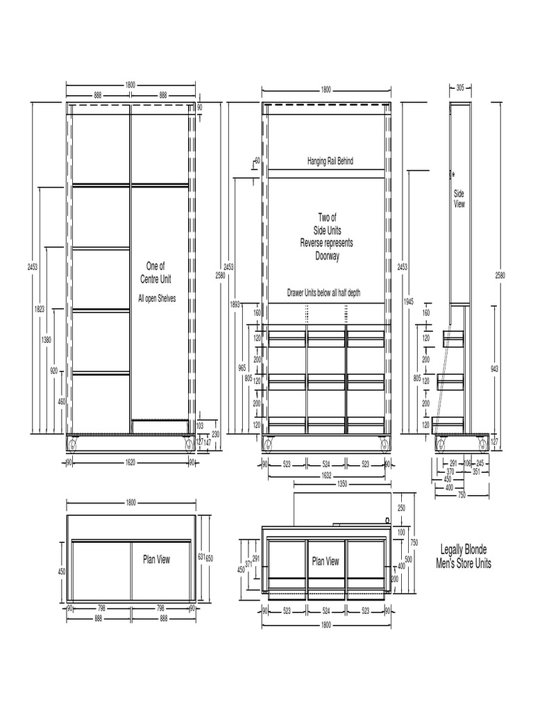 Store Unit Plan and Dimensions | PDF