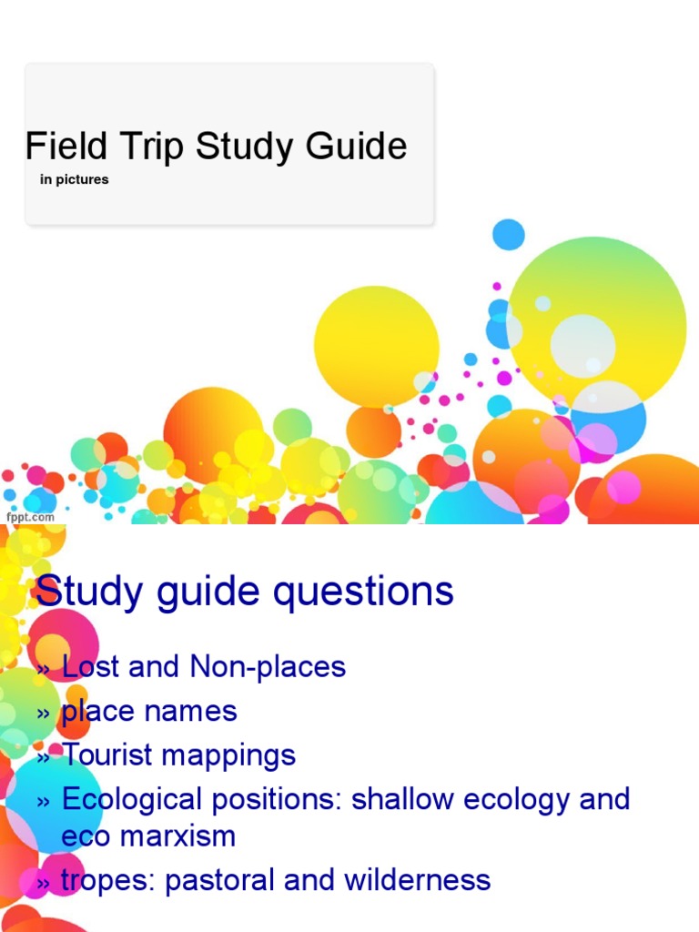 Field Trip Study Guide: in Pictures | PDF | Ecology