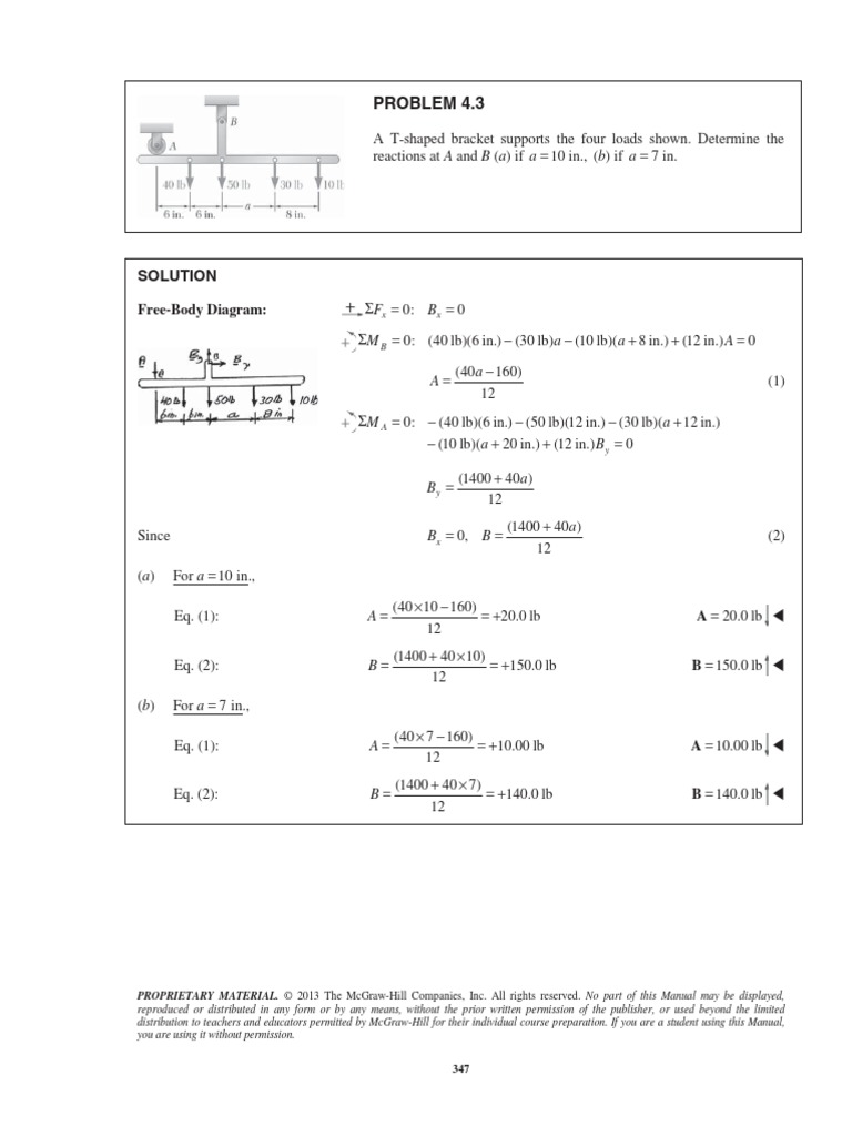 Statics An | PDF | Equations | Mechanics