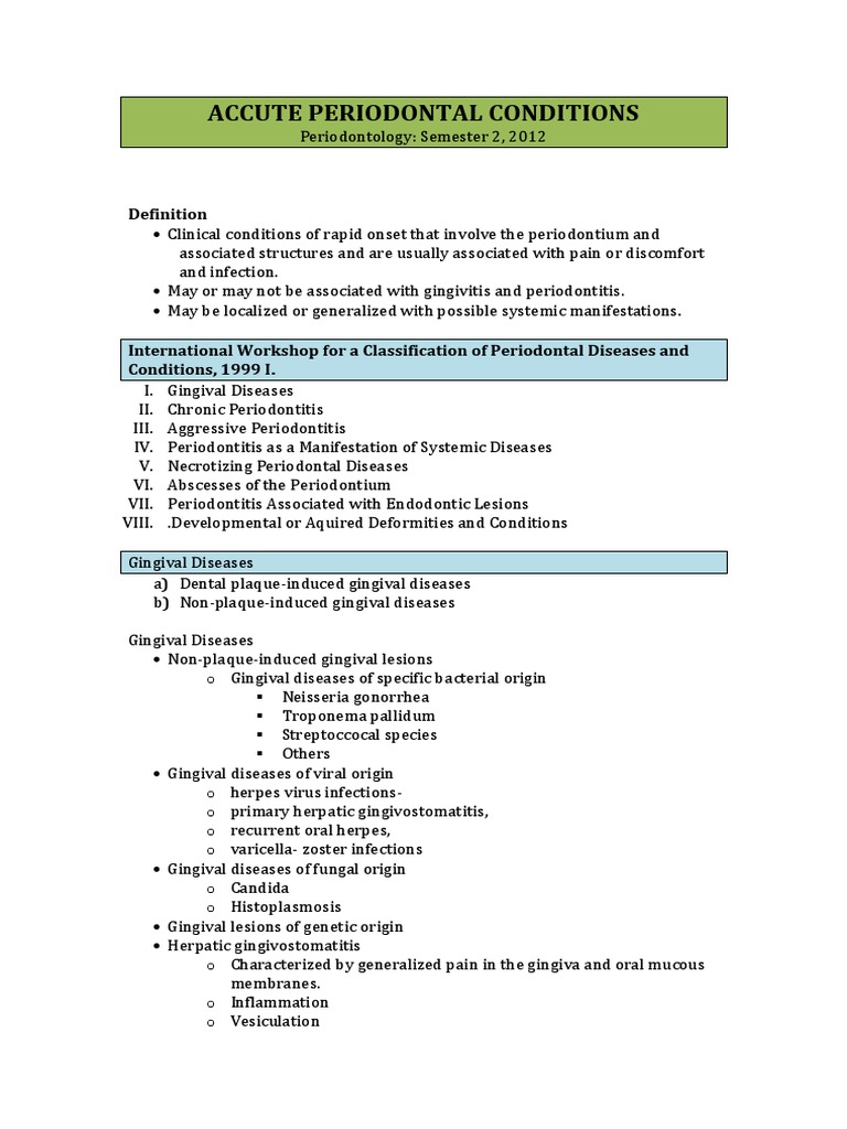 Perio Notes Combined | PDF | Oral Hygiene | Human Tooth
