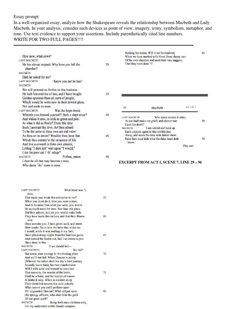 Rhetoricalanalysismacbeth | PDF