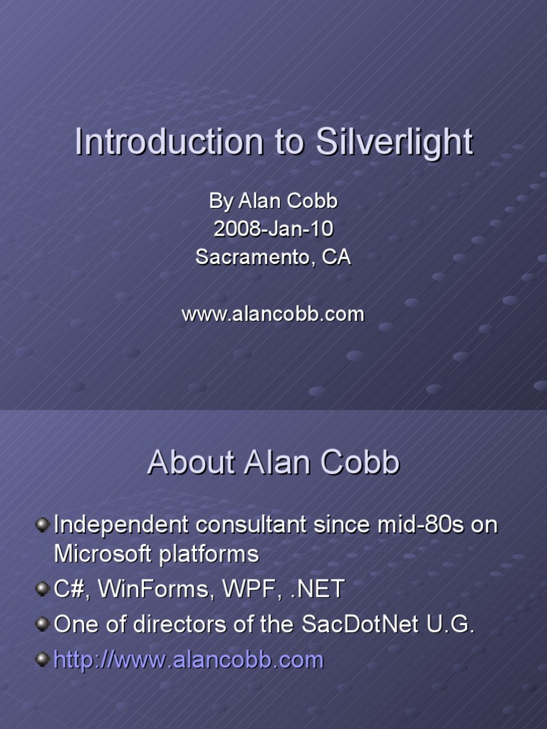 Introduction To Silverlight | PDF | Microsoft Silverlight | Adobe Flash