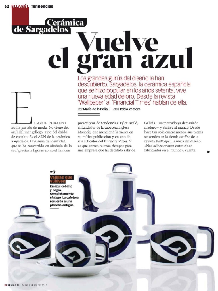 Ceramica de Sargadelos 1474 - 24-01-16-Xlsemanal | PDF