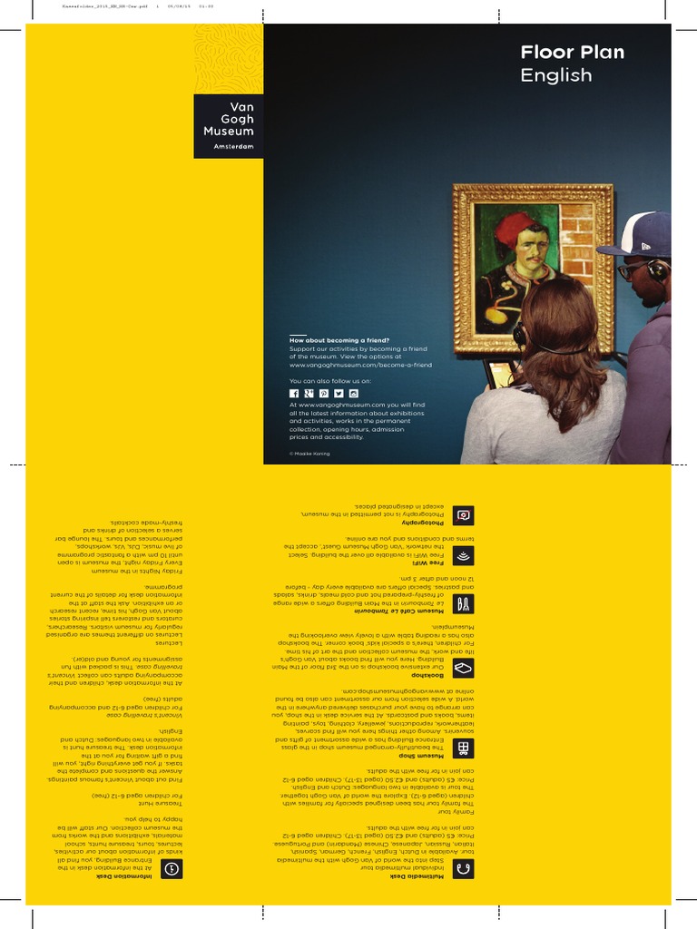 Van Gogh Museum Floor Plan Guide | PDF | Vincent Van Gogh | Museum