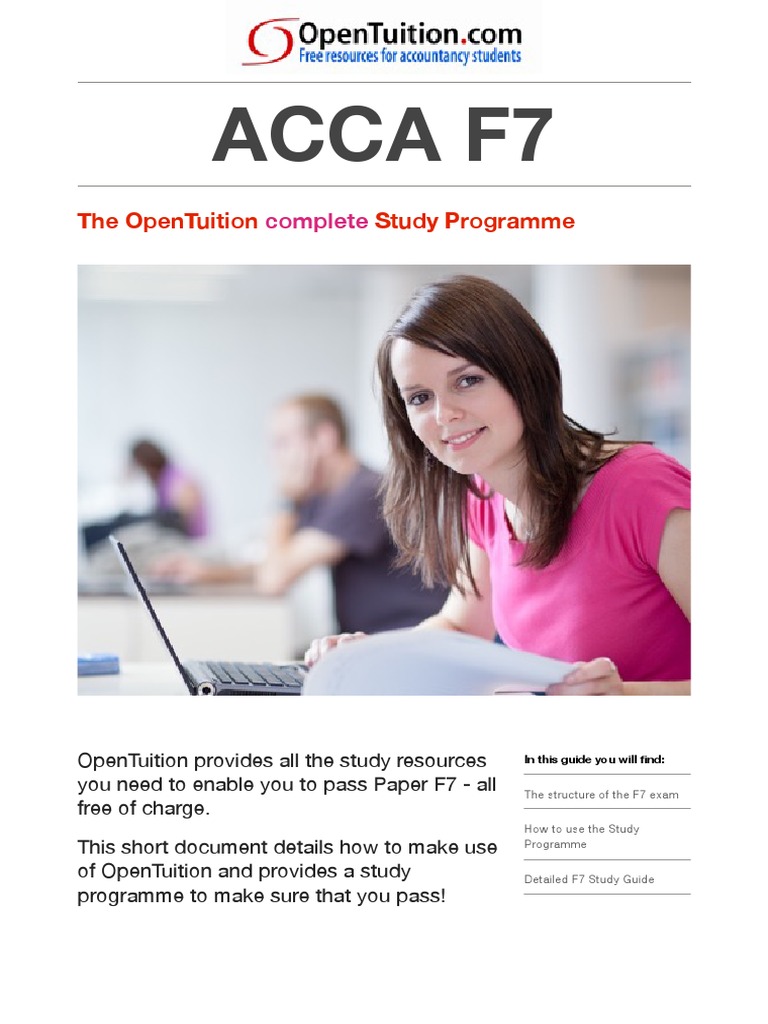 Free Study Guide for ACCA F7 Exam | PDF | International Financial ...