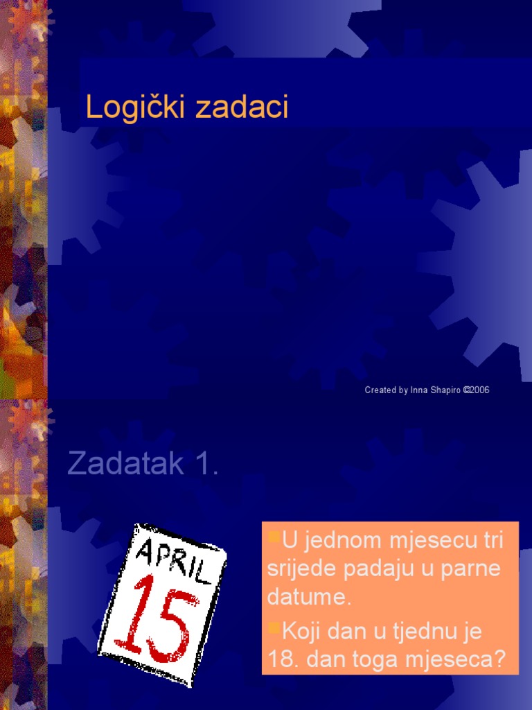 Logicki Zadaci Inna Shapiro | PDF