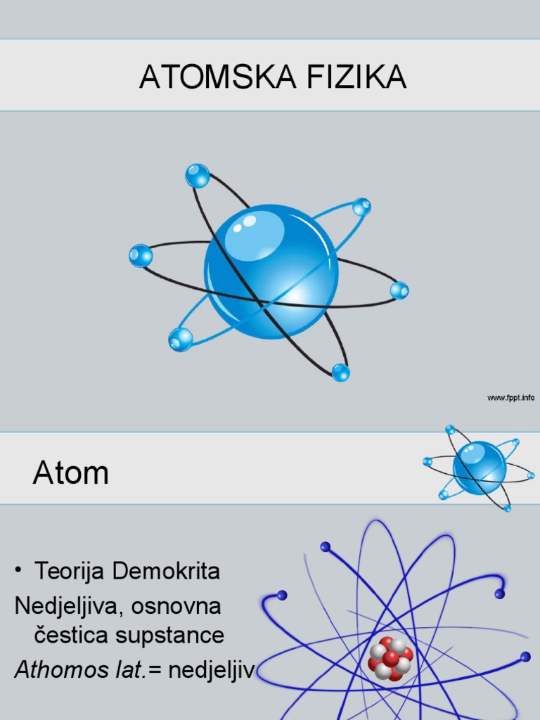 Atomska Fizika | PDF